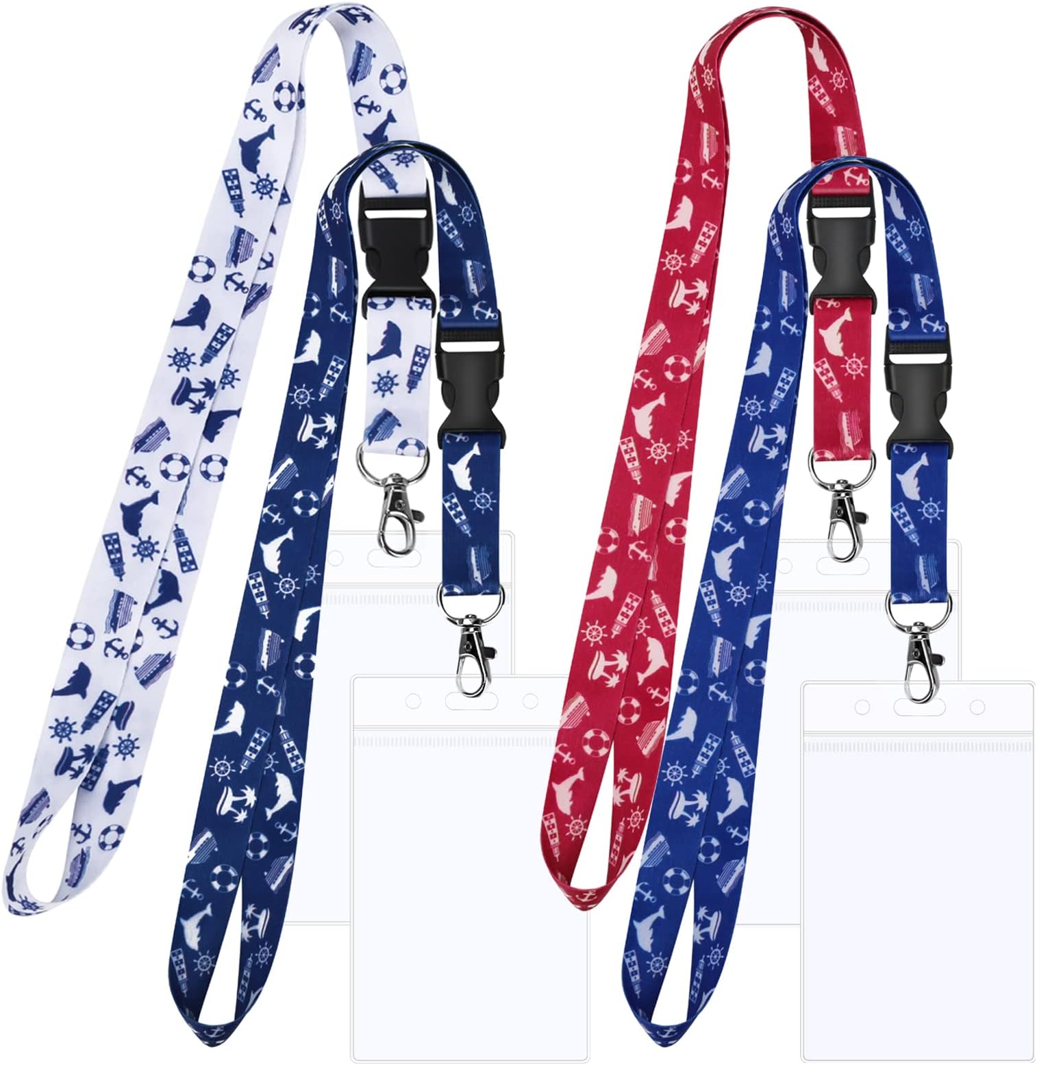 Amazon.com : 48 Pack Cruise Lanyard with ID Card Holder, Durable ...