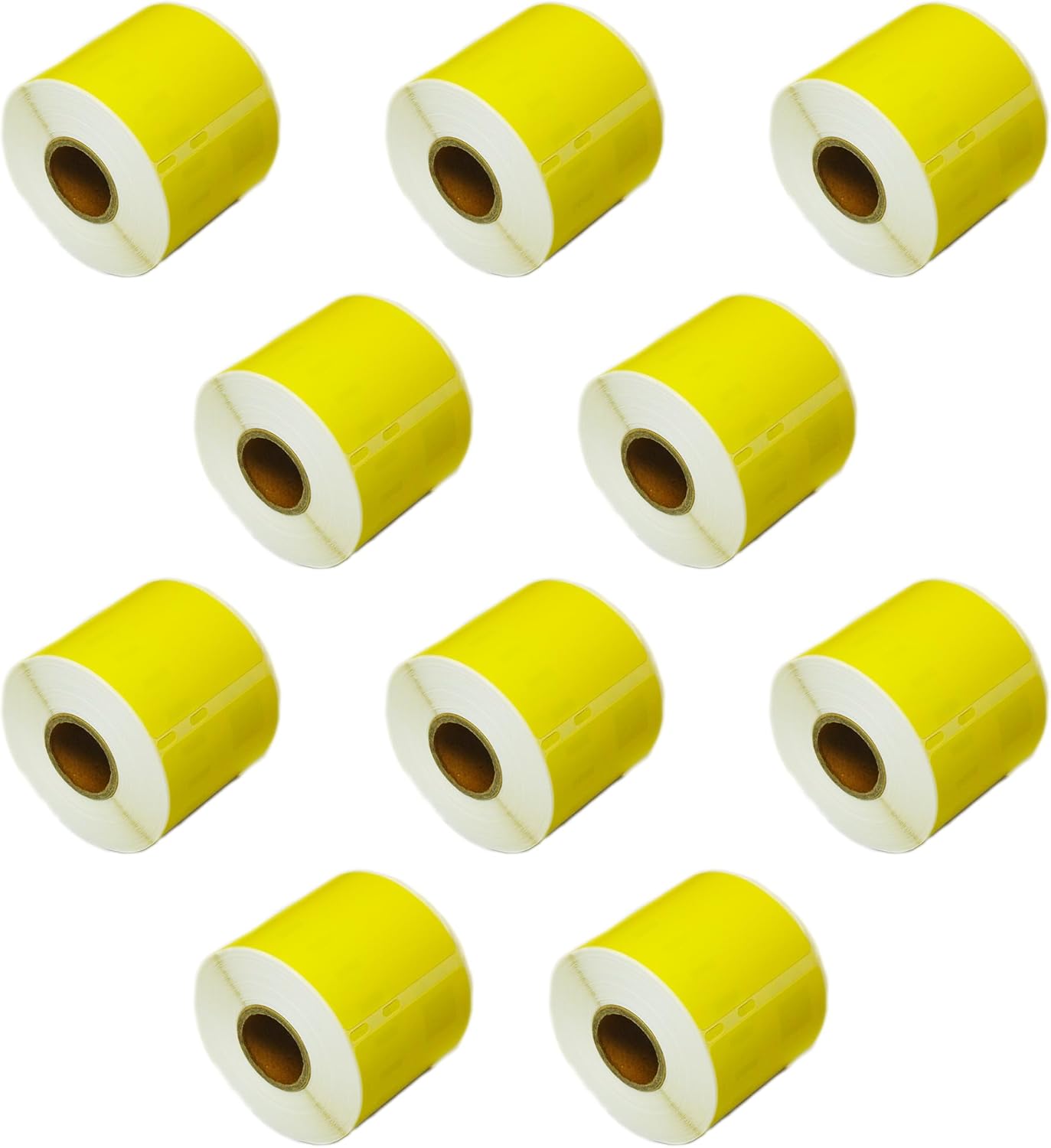 Pack of 10 Dymo 99014 Compatible Roll Labels - Yellow : Amazon.co.uk ...