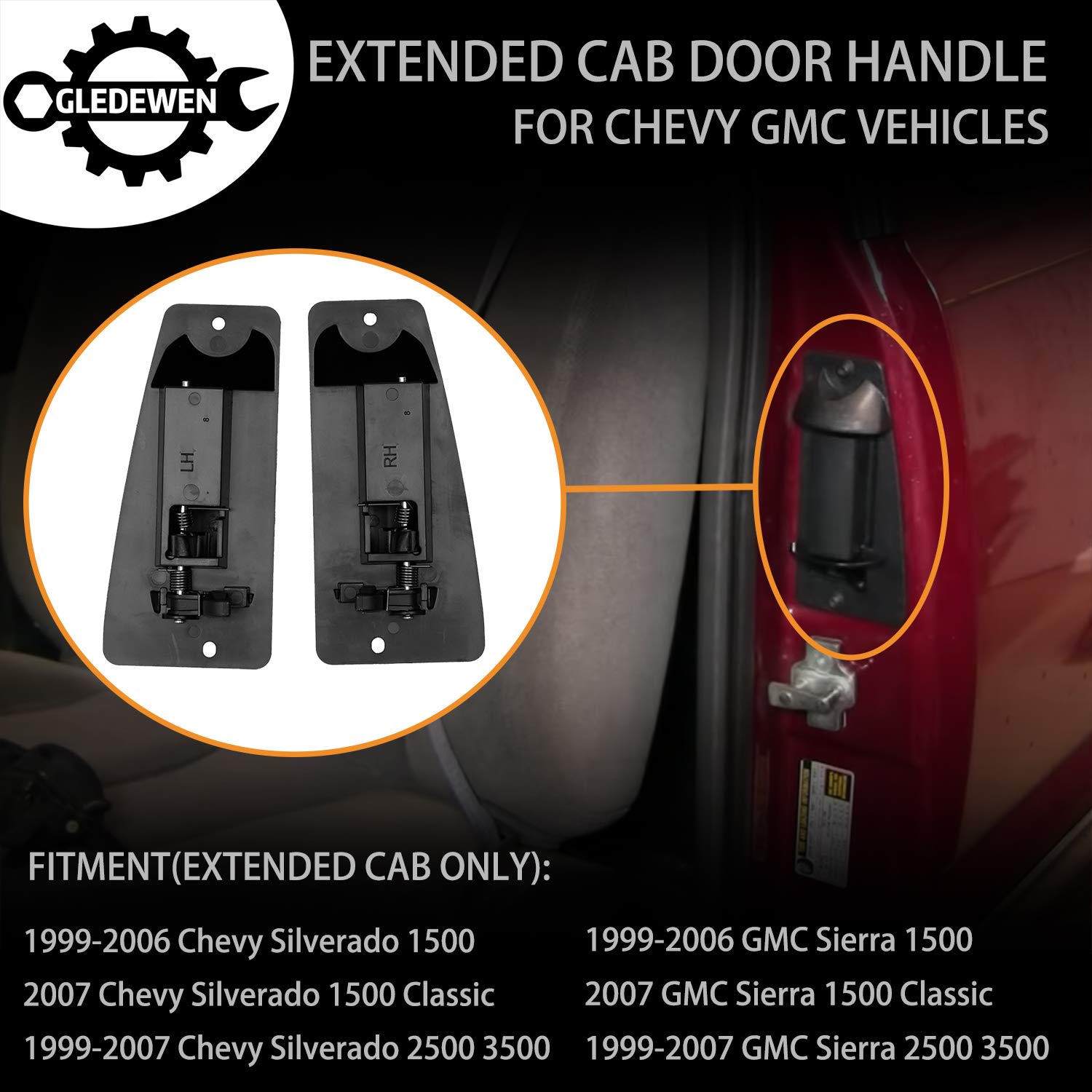 Snapklik.com : Extended Cab Door Handle Rear Left Driver And Right ...