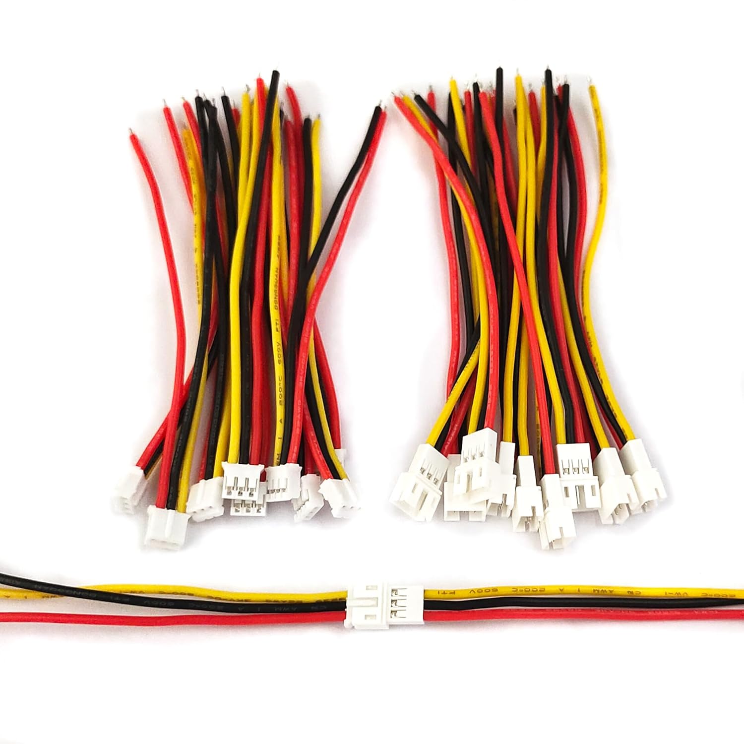 Amazon.com: 10Pairs JST PH 2.0mm 3 Pin Male and Female Connector Plug ...