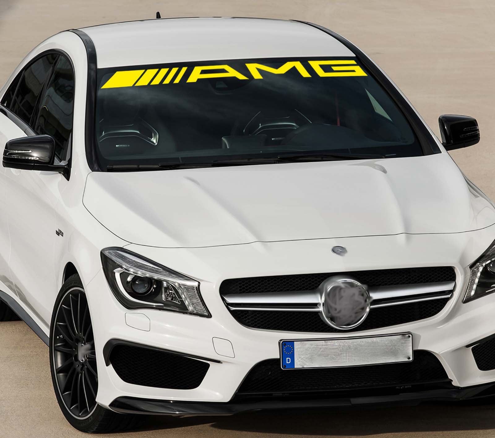 AMG Mercedes Benz Car VINYL STICKERS Bumper Windshield BANNER JDM ...