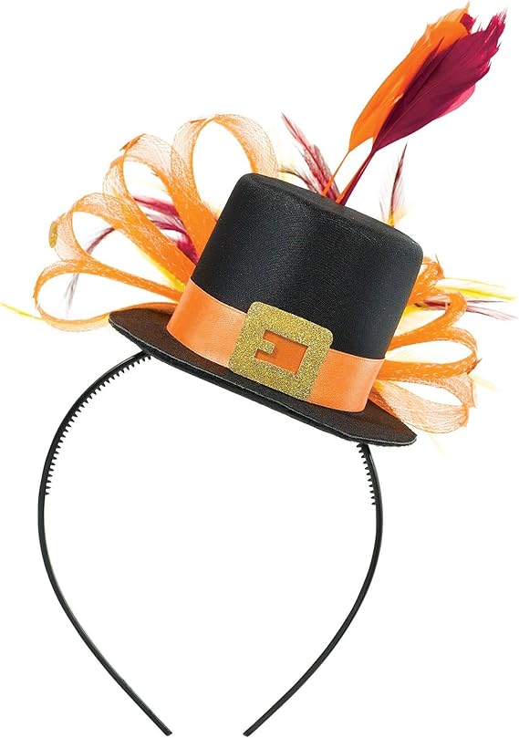 Amazon.com: Fashionable Pilgrim Top Hat Headband - 12" x 9 3/4", 1 Pc ...