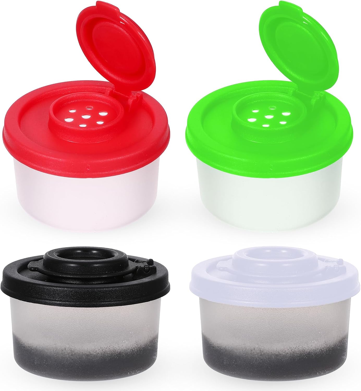 Amazon.com: 4Pcs Mini Salt and Pepper Shakers Set Moisture Resistant ...