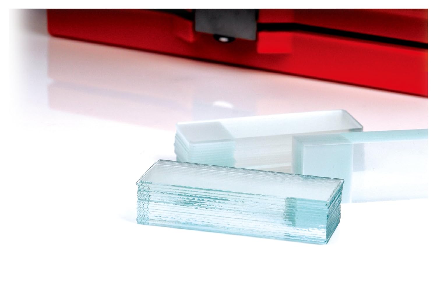 Amazon.com: Microscope Slide, Kemtech, Super White Glass, Plain, Ground ...