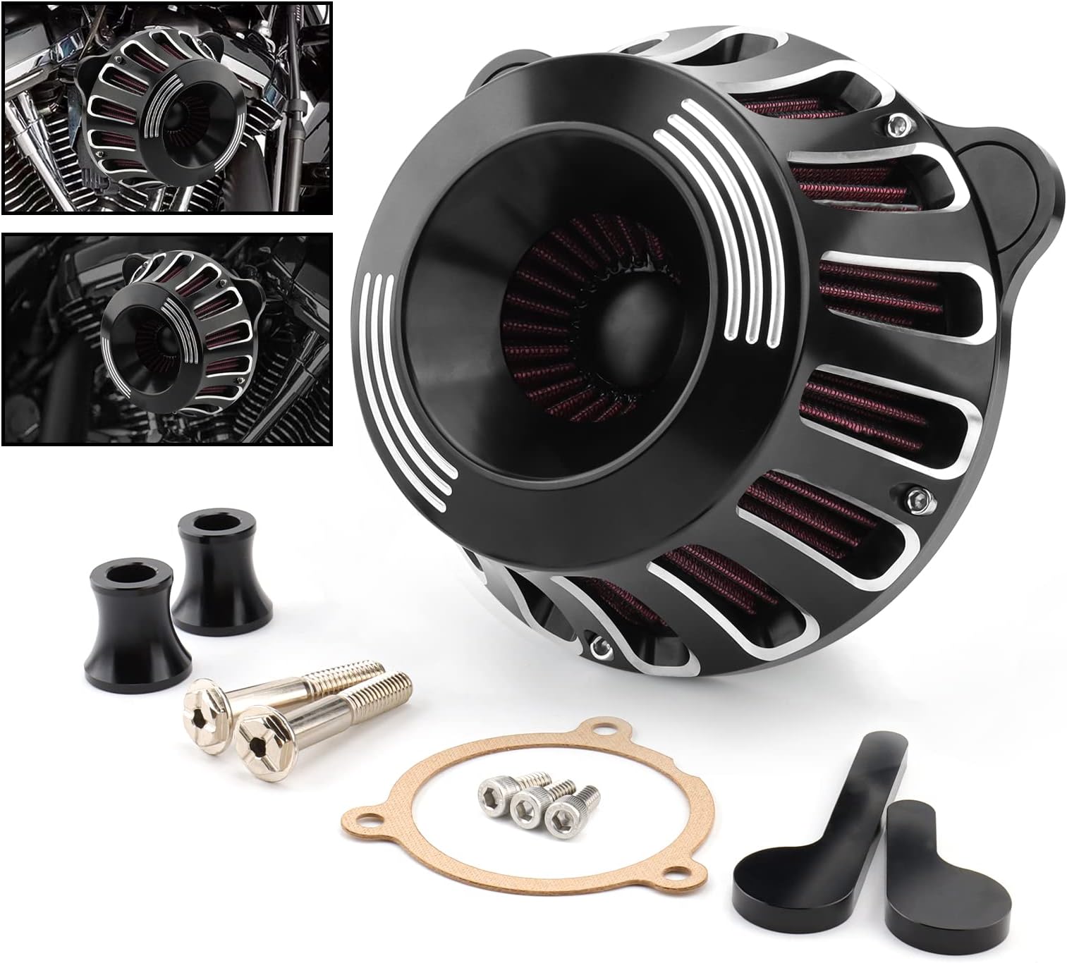 Amazon.com: For harley Touring Air cleaners filters Road Street Glide ...