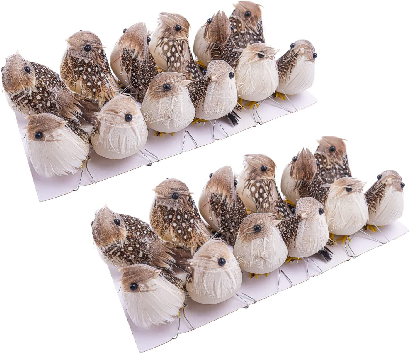 Amazon.com: TOYANDONA 4Pcs Artificial Feathered Birds, Clip- on ...