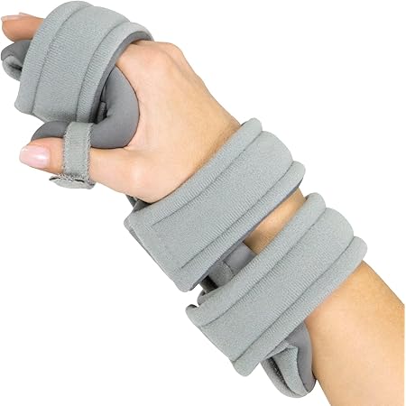 Amazon.com: REAQER Stroke Resting Hand Splint Night Immobilizer Muscle ...