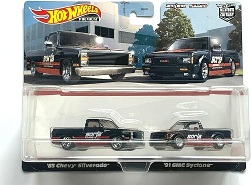 Hot Wheels '83 Chevy Silverado y '91 Syclone, Car Culture Premium ...