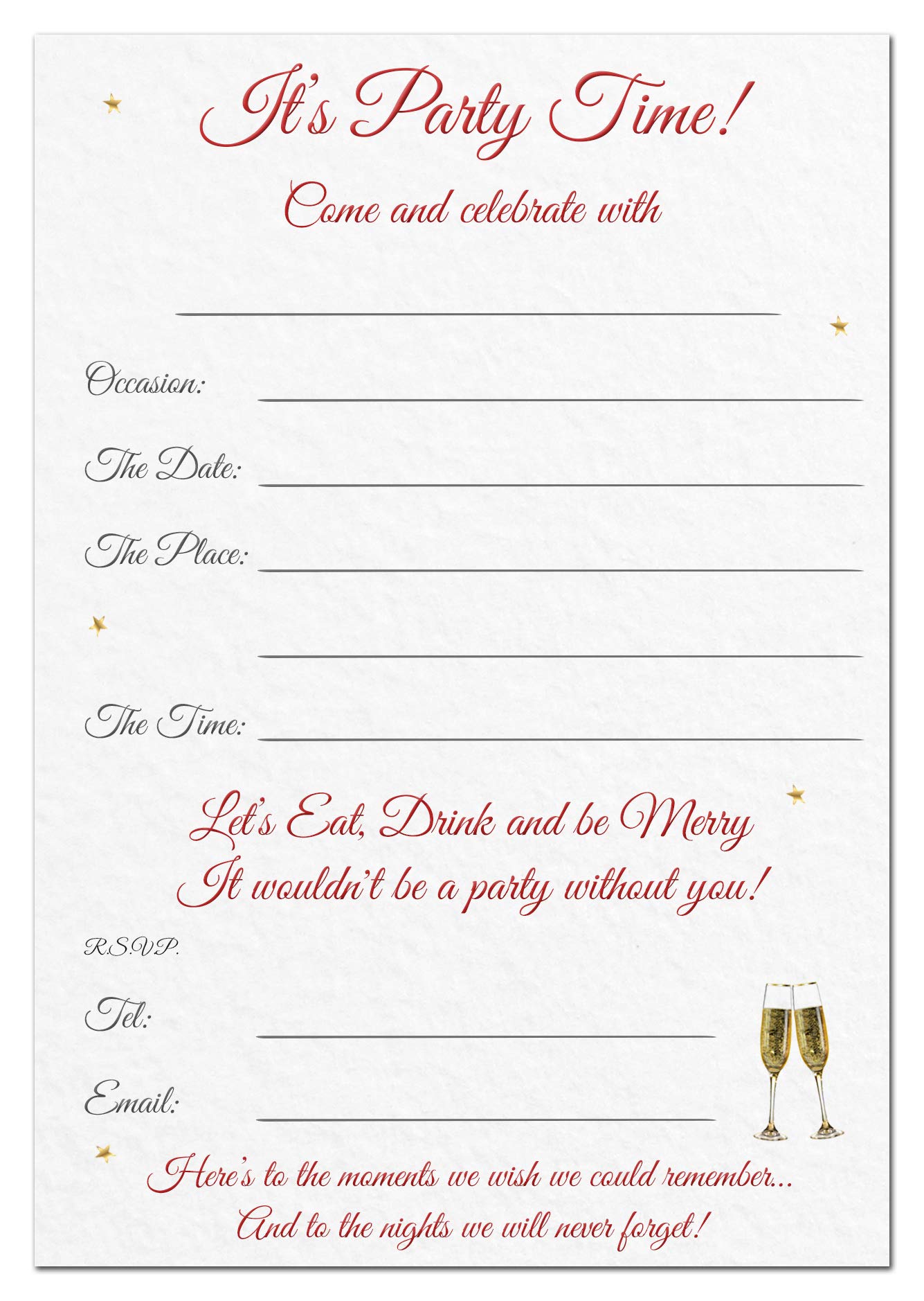 Bridal Invitation Surprise Editable Golden Surprise Wedding