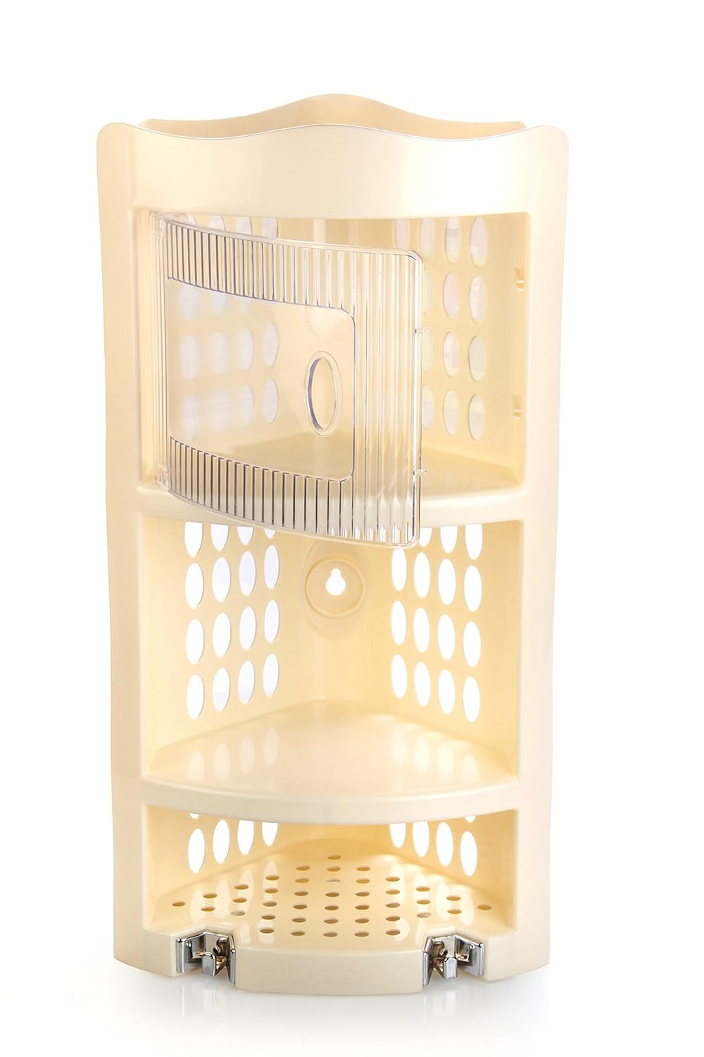 Nayasa Plastic Corner Rack | Big | Wall-Mounted | Airflow Shelves ...