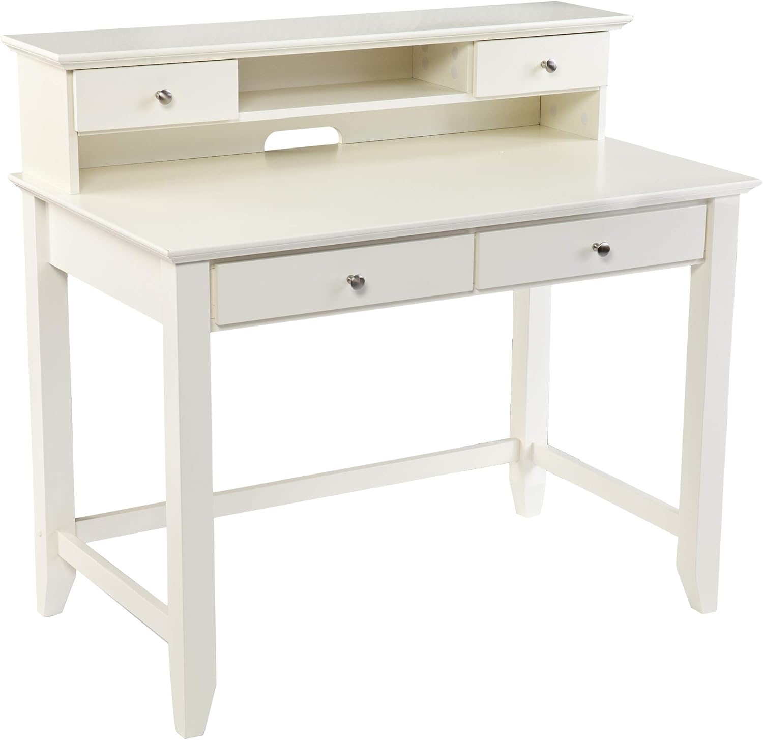 Amazon.com: Barberry Secretary Desk w/Storage, Cream : Home & Kitchen