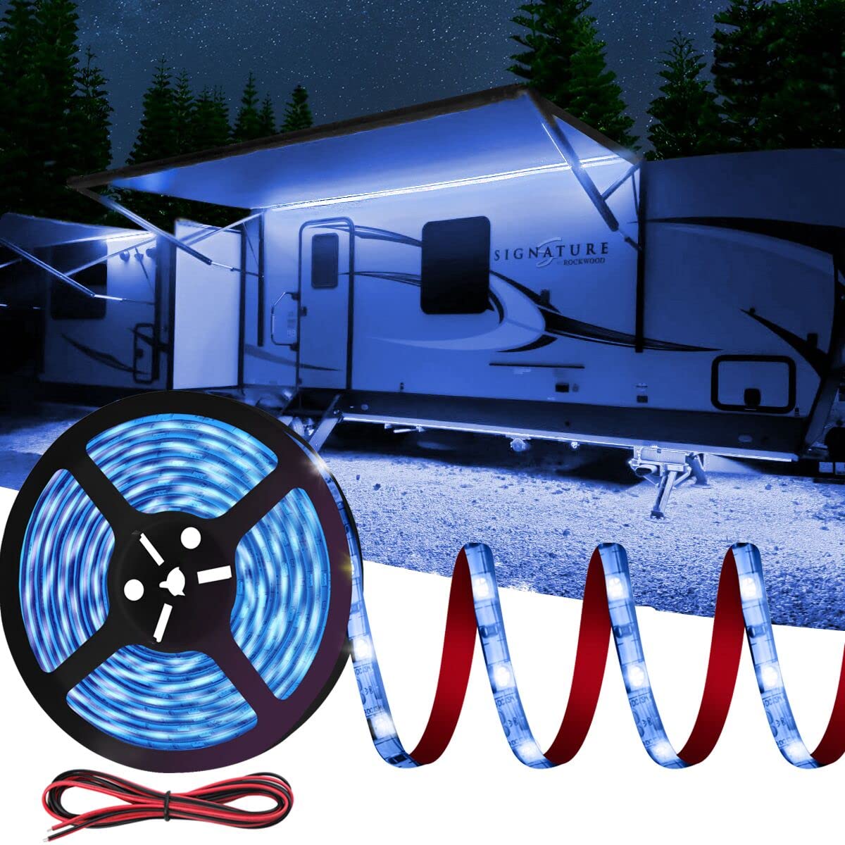 Snapklik.com : Vbakor 25FT RV Underglow Led Lights Kit, 12V Camper ...
