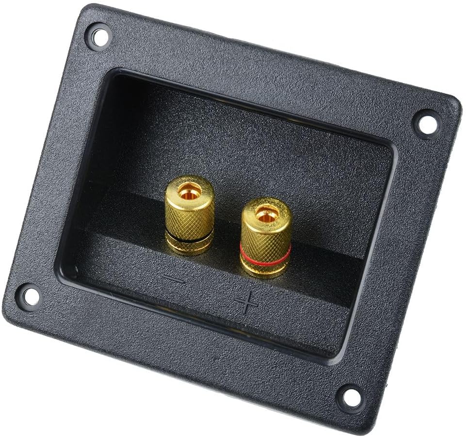 2 Way Speaker Terminal Box Binding Post DIY Audio Stereo HiFi Subwoofer ...