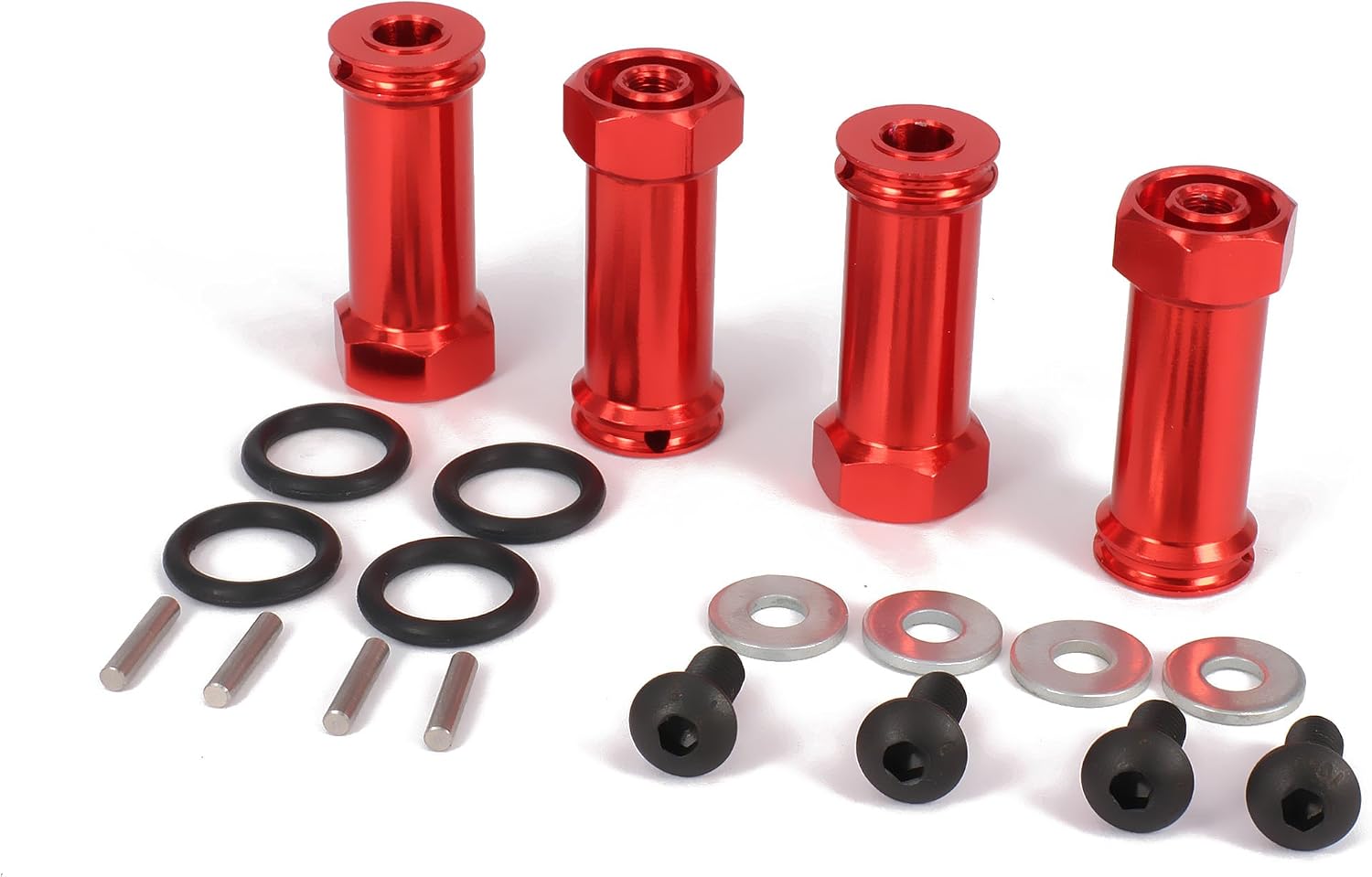 Alloy Aluminum 12mm Wheel Hex Hub Extension Adapters to 30mm Longer ...