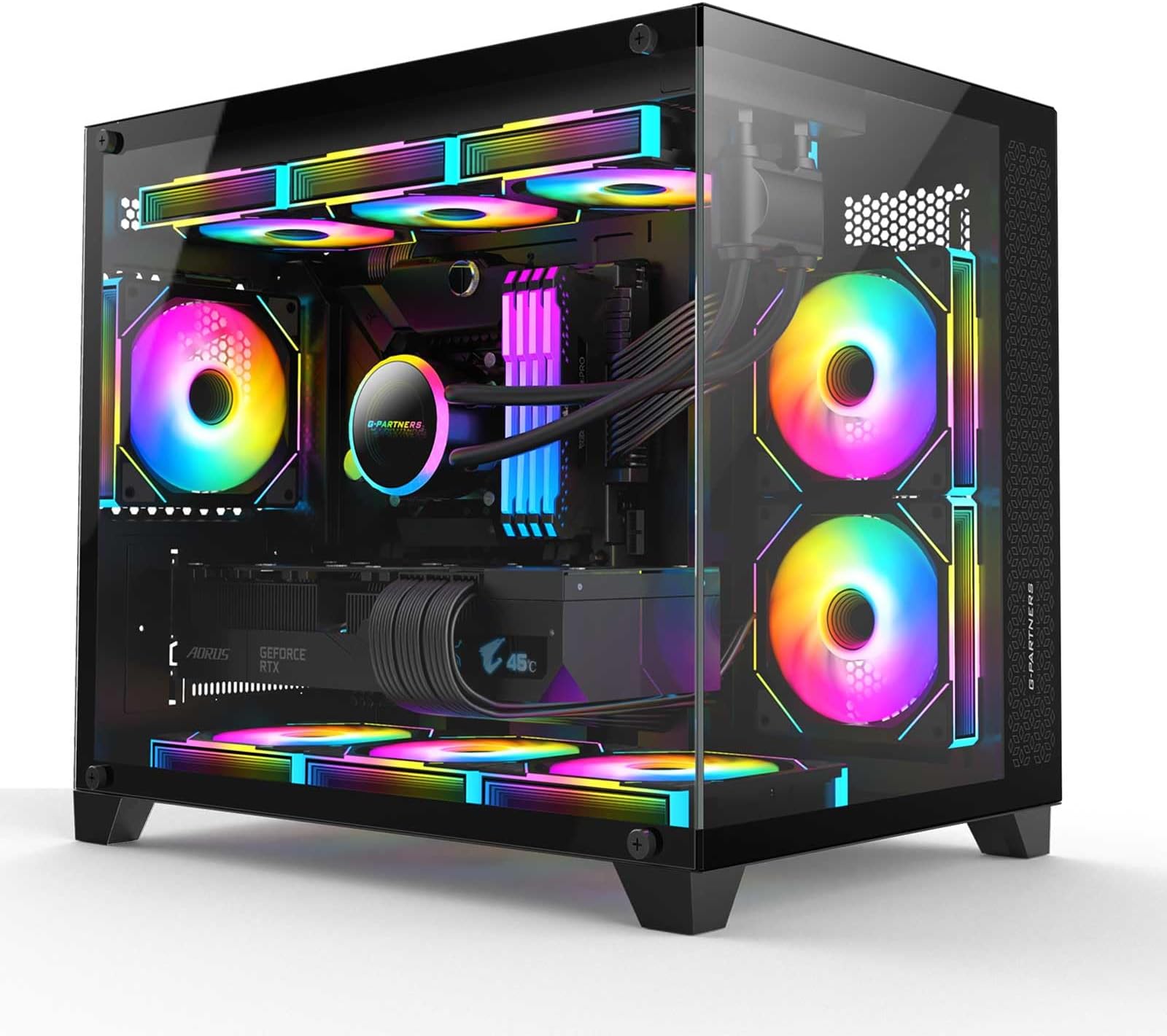 Amazon.com: GOPIE Mini Tower Computer Case, X03 Black Gaming pc Chassis ...