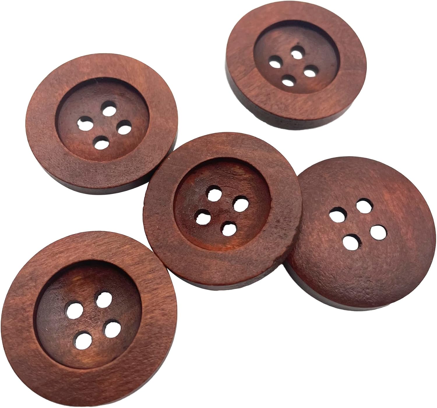 Amazon.com: Large Buttons 4 Holes,Big Wooden Buttons,Wood Button for ...