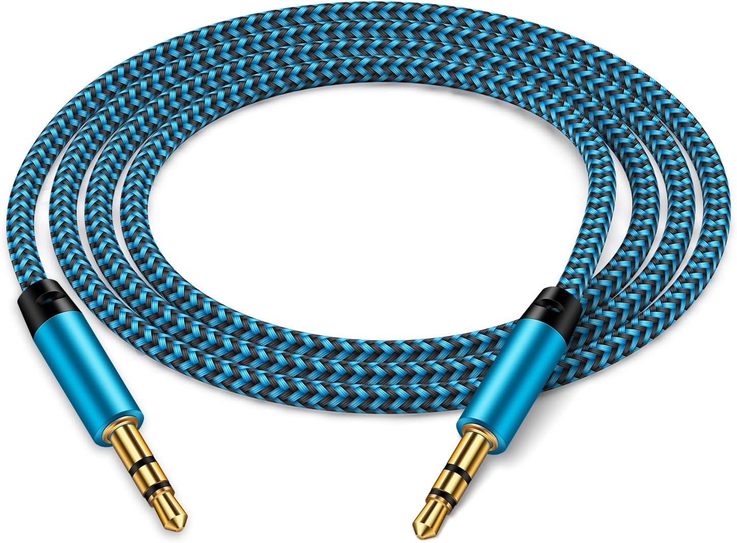 Amazon | Viviber 3.5mm オーディオケーブル AUXケーブル 音声ケーブル オス-オス ステレオミニプラグ ヘッドホン、ホームステレオ、カーステレオ 高耐久性ナイロン編み ...