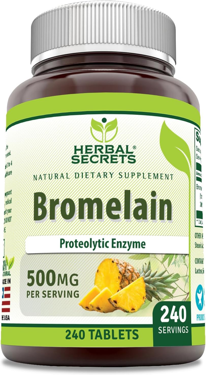 Amazon.com: Herbal Secrets Bromelain Supplement 500 Mg Tablets ...