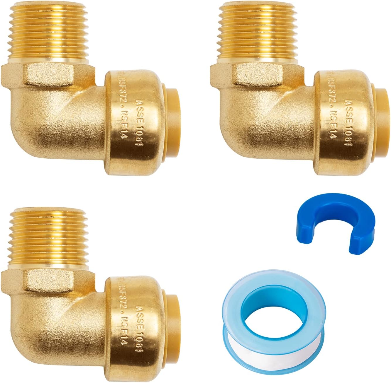 Amazon.com: 1/2" Pex Fitting Straight Coupling Push Fit PEX Fittings ...