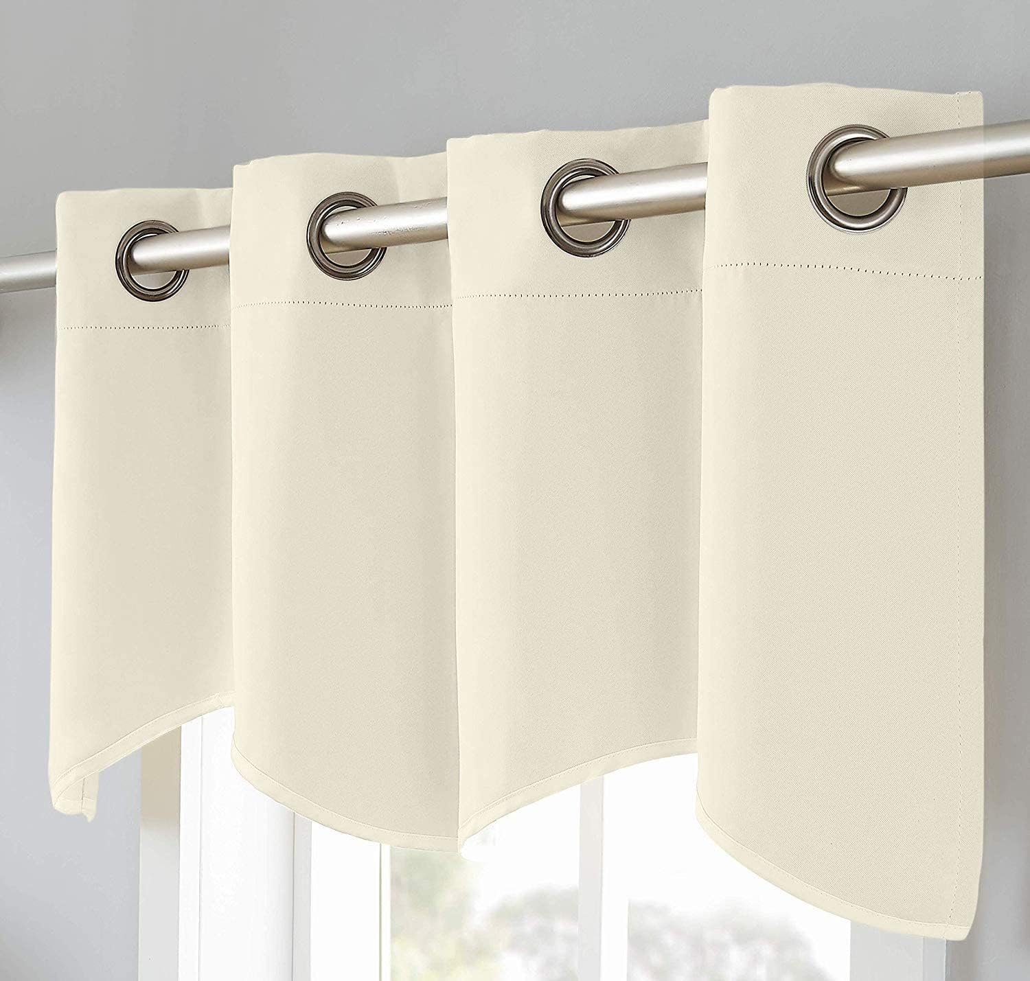 Amazon.com: Homi Drapes Grommet Blackout Valances Thermal Insulated ...