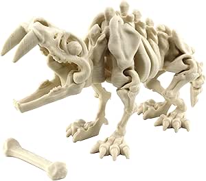 Amazon.com: PowerTRC 3D Printed Skeleton Sabertooth Tiger – Prehistoric ...