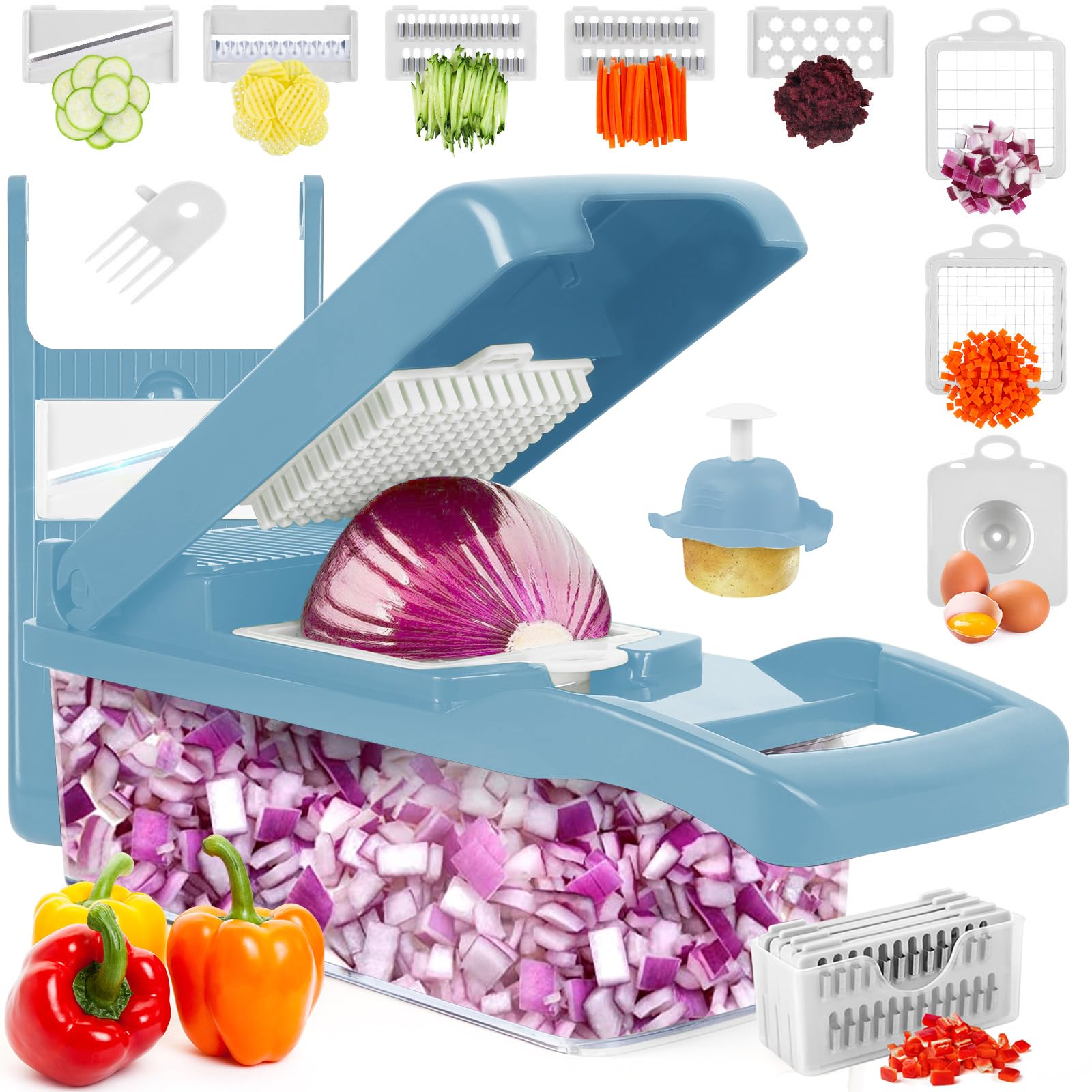 Snapklik.com : Vegetable Chopper Mandoline Slicer,Veggie Chopper ...