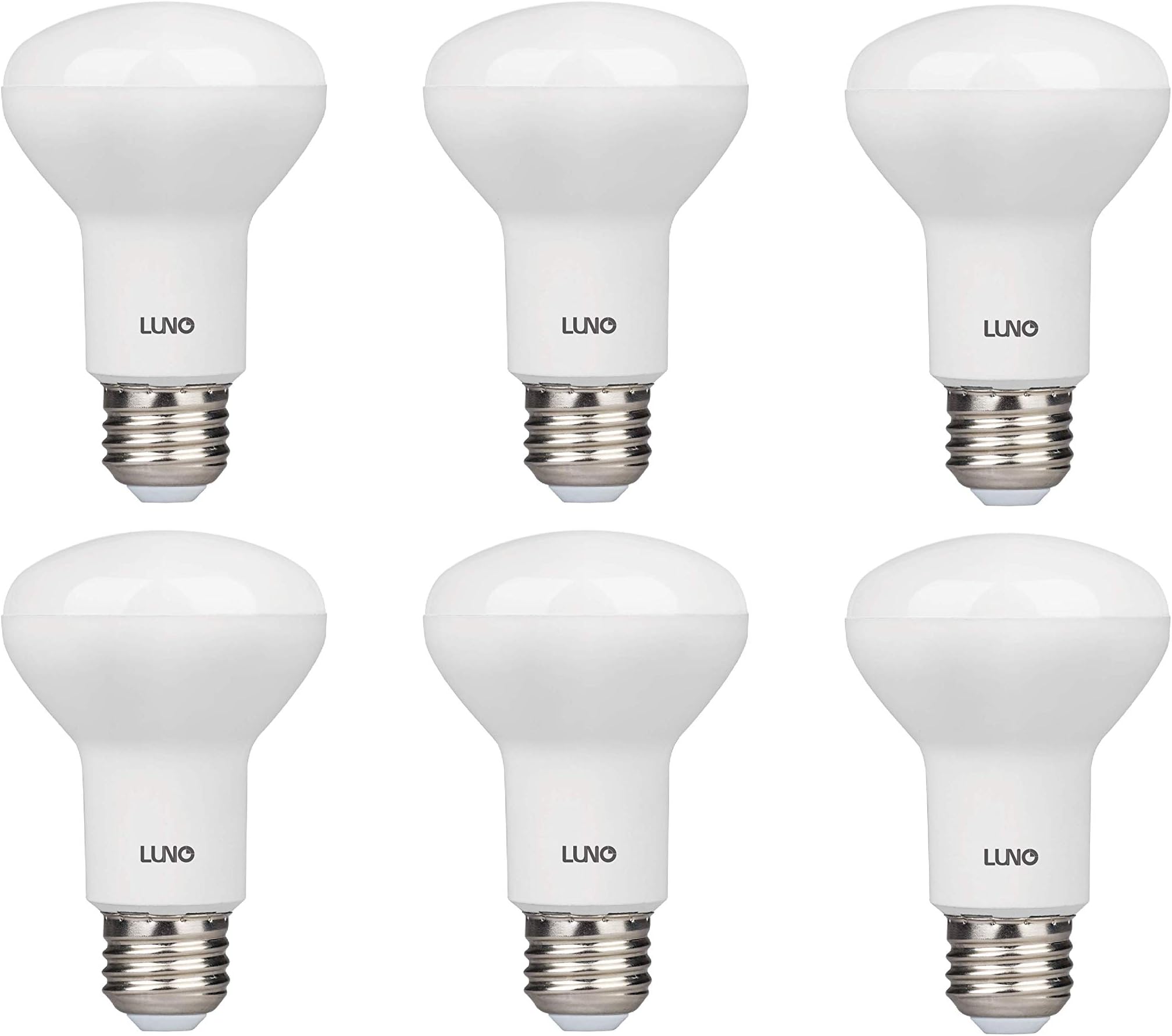LUNO R20 Dimmable LED Bulb, 6.5W (45W Equivalent), 455 Lumens, 4000K ...