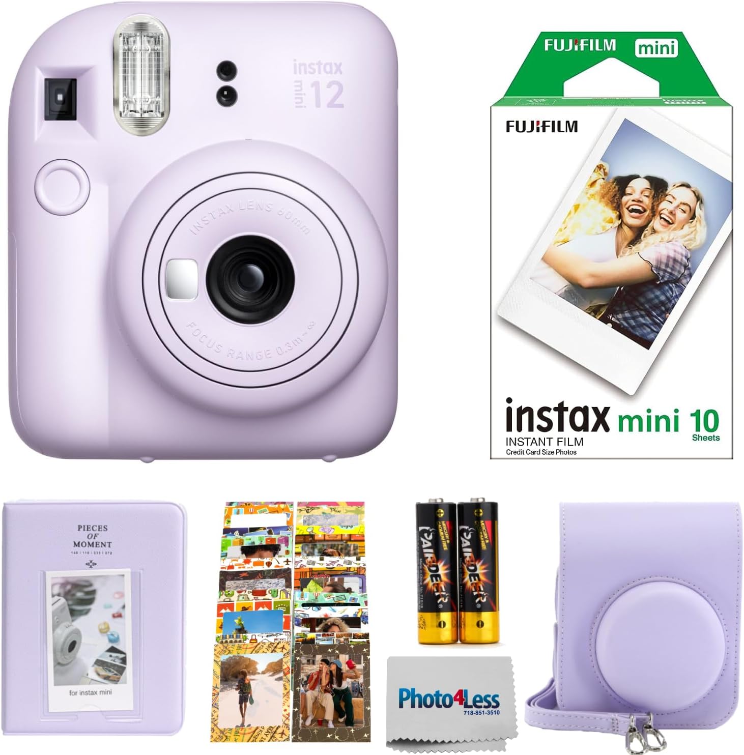 Amazon.com : FUJIFILM INSTAX Mini 12 Instant Film Camera (Blossom Pink ...
