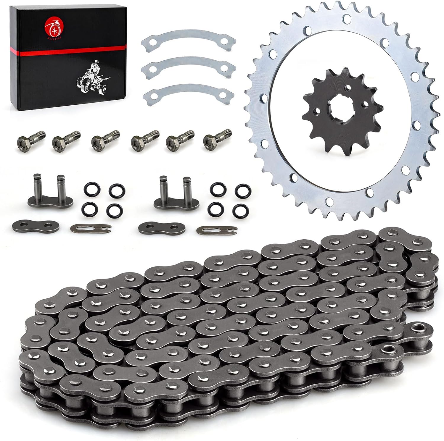 Amazon.com: Heavy Duty O-Ring Drive Chain And Drive Sprockets Kit ...