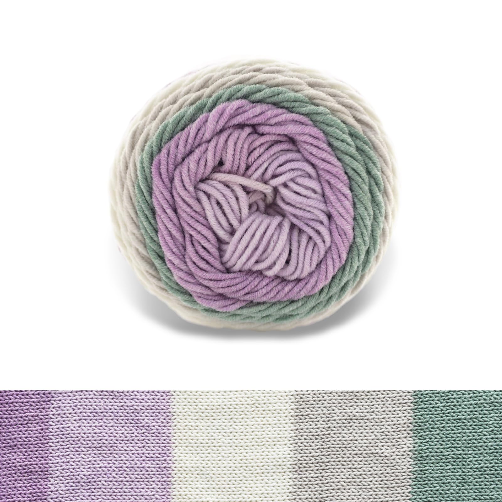 Amazon.com: Franel Rainbow Cake Yarn -5-ply Colorful Premier Acrylic ...