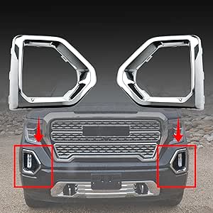 Amazon.com: Front Fog Light Exterior Trim Bezel Cover Compatible with ...