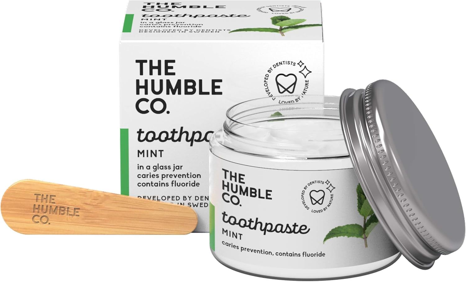 The Humble Co. Natural Toothpaste in Jar - Fresh Mint - 50 ml (2-Pack ...