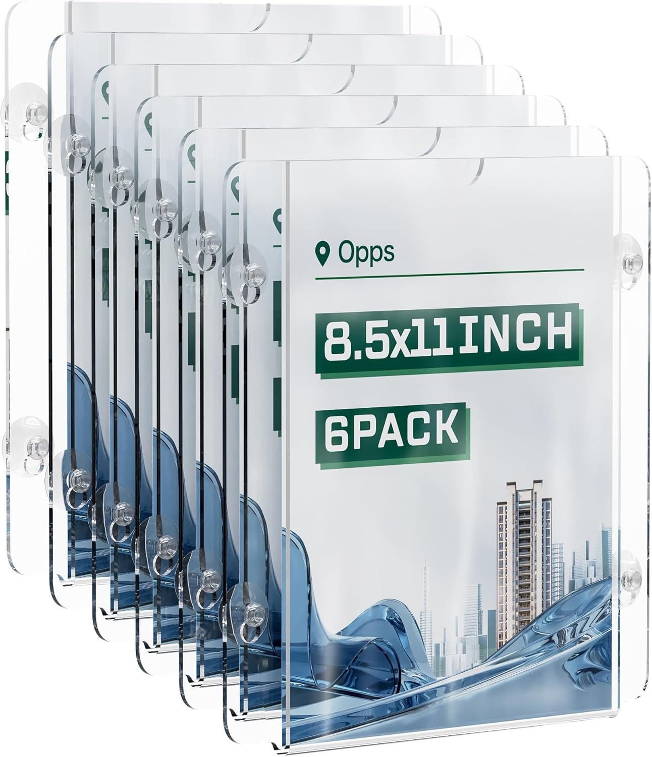 Amazon.com : Opps Acrylic Window Sign Holder: Clear Signage Holders 8.5 ...