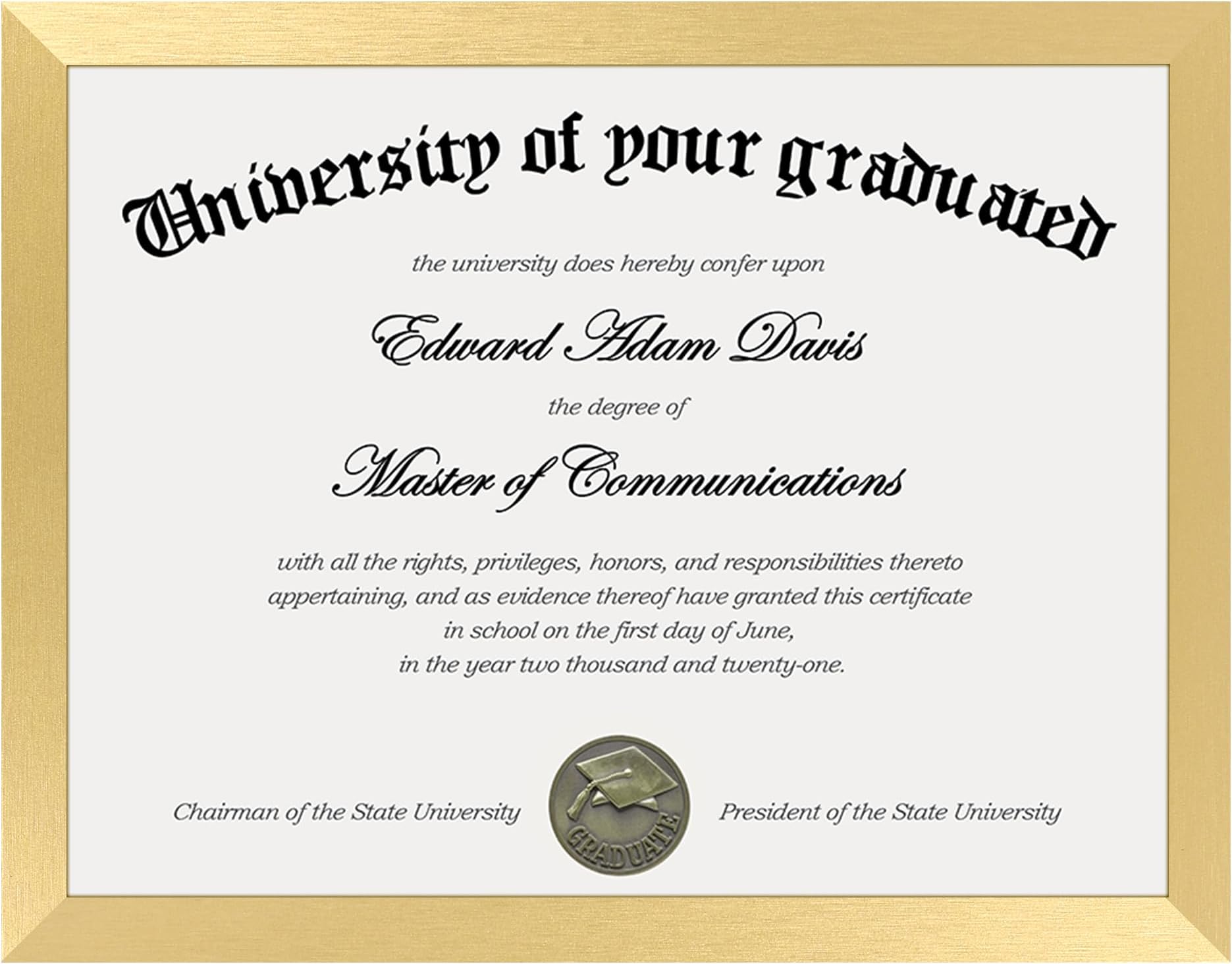 Amazon.com - upsimples 8.5x11 Picture Frame Certificate Document Frame ...