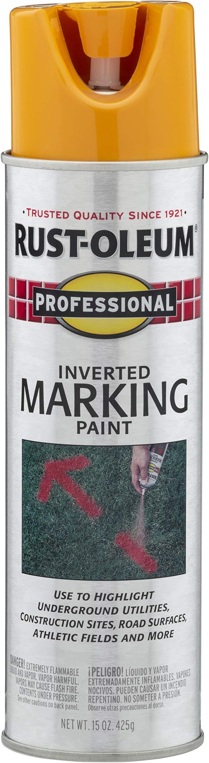 Rust-Oleum 2548838-6PK Professional Inverted Striping Spray Paint, 18 ...