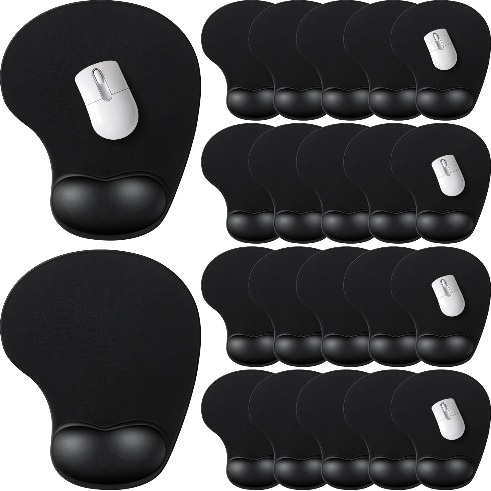 Amazon.com: 24 Pcs Ergonomic Mouse Pad with Wrist Support Office ...