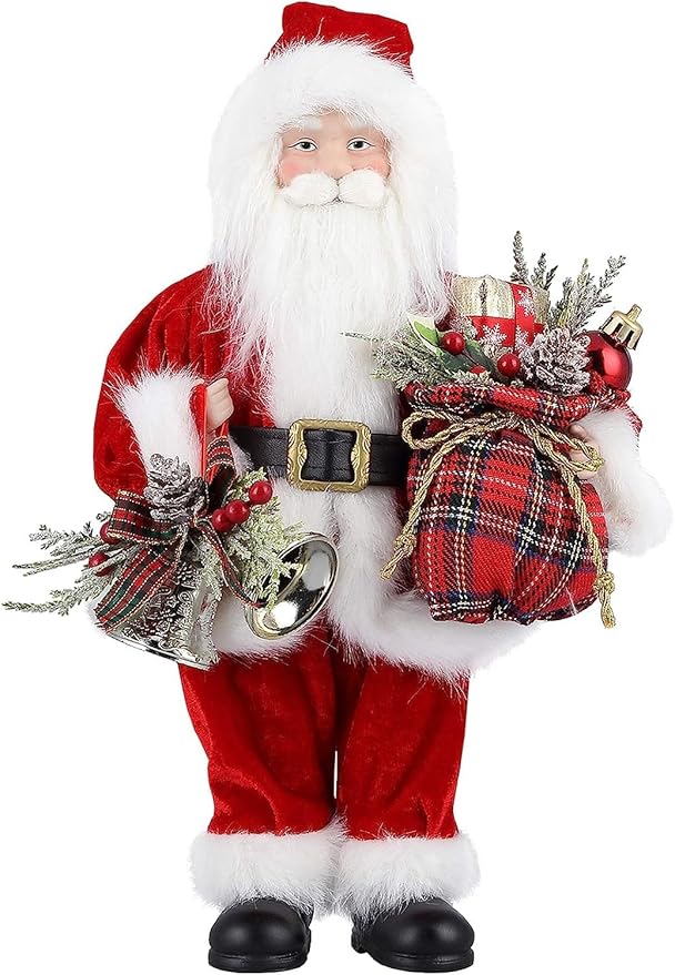 himaly Santa Claus Figure, Standing Father Christmas Figures ...