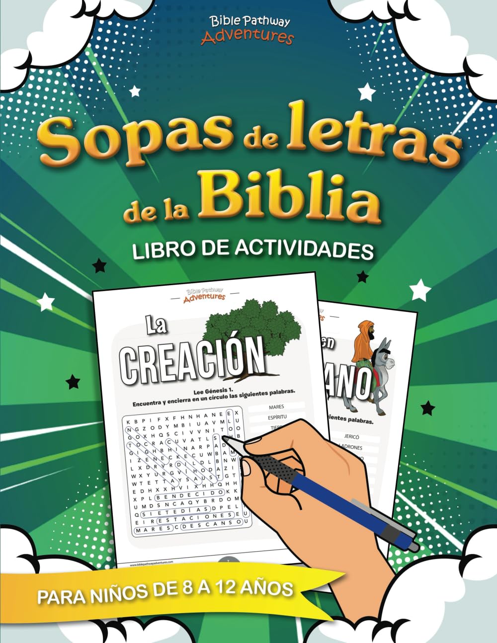 Sopas De Letras De La Biblia Libro De Actividades 100 Rompecabezas