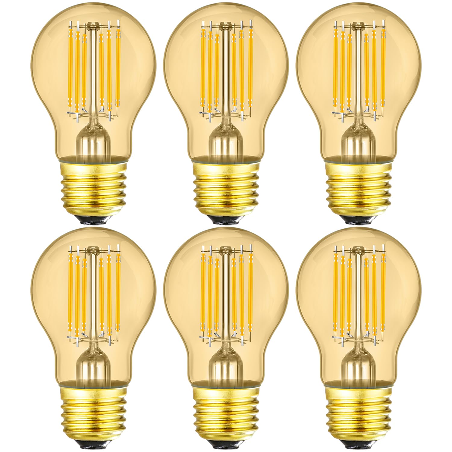 LEOOLS A15 LED Bulb 8W Equal E26 Bulb 75 Watt Dimmable E26 Edison Bulb ...