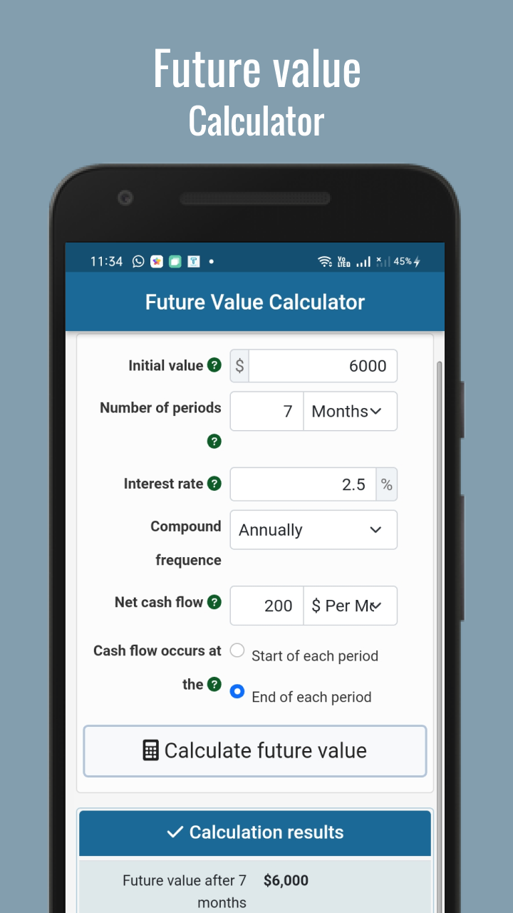 Future Value Calculator - App on Amazon Appstore