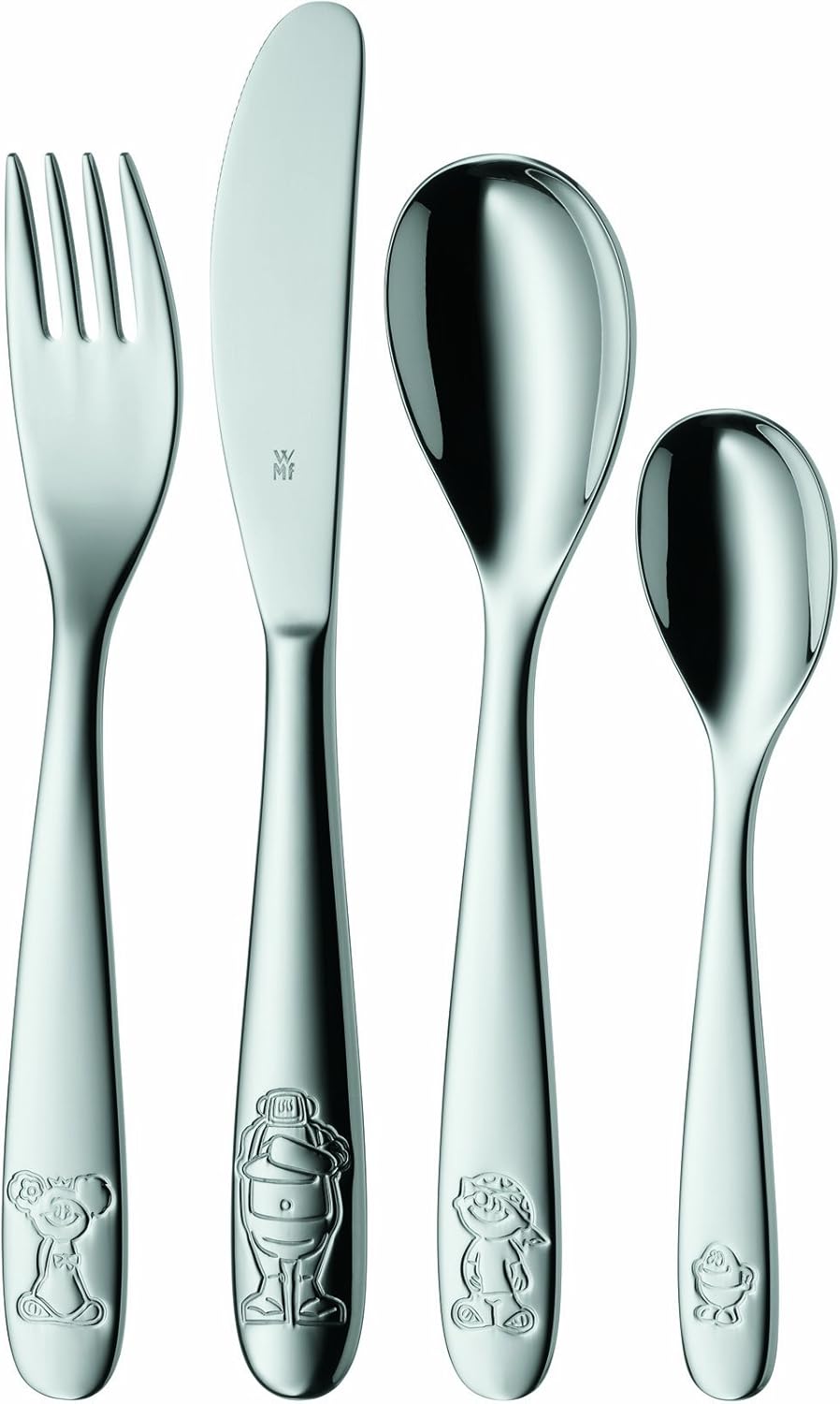 Amazon.com: WMF Willi, Mia and Fred Kids 4-Piece Flatware Set : Baby
