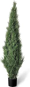Amazon.com - Pre-Potted 5 Feet Faux Cedar Tree, Lifelike UV Protected ...