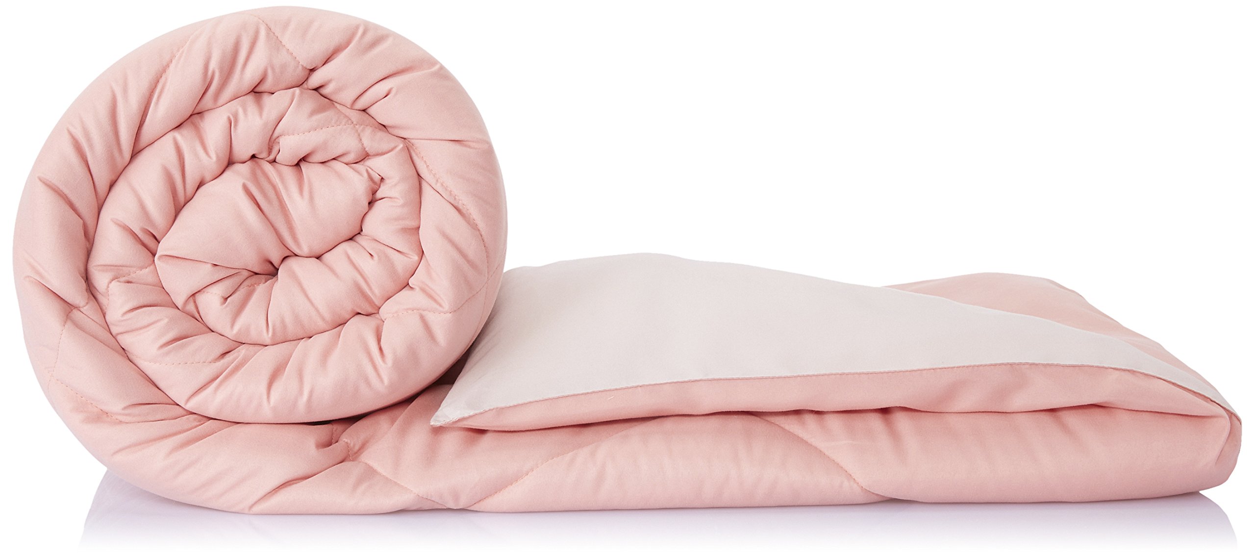 Amazon Brand - Solimo Microfibre Reversible Comforter, Single (Coral ...