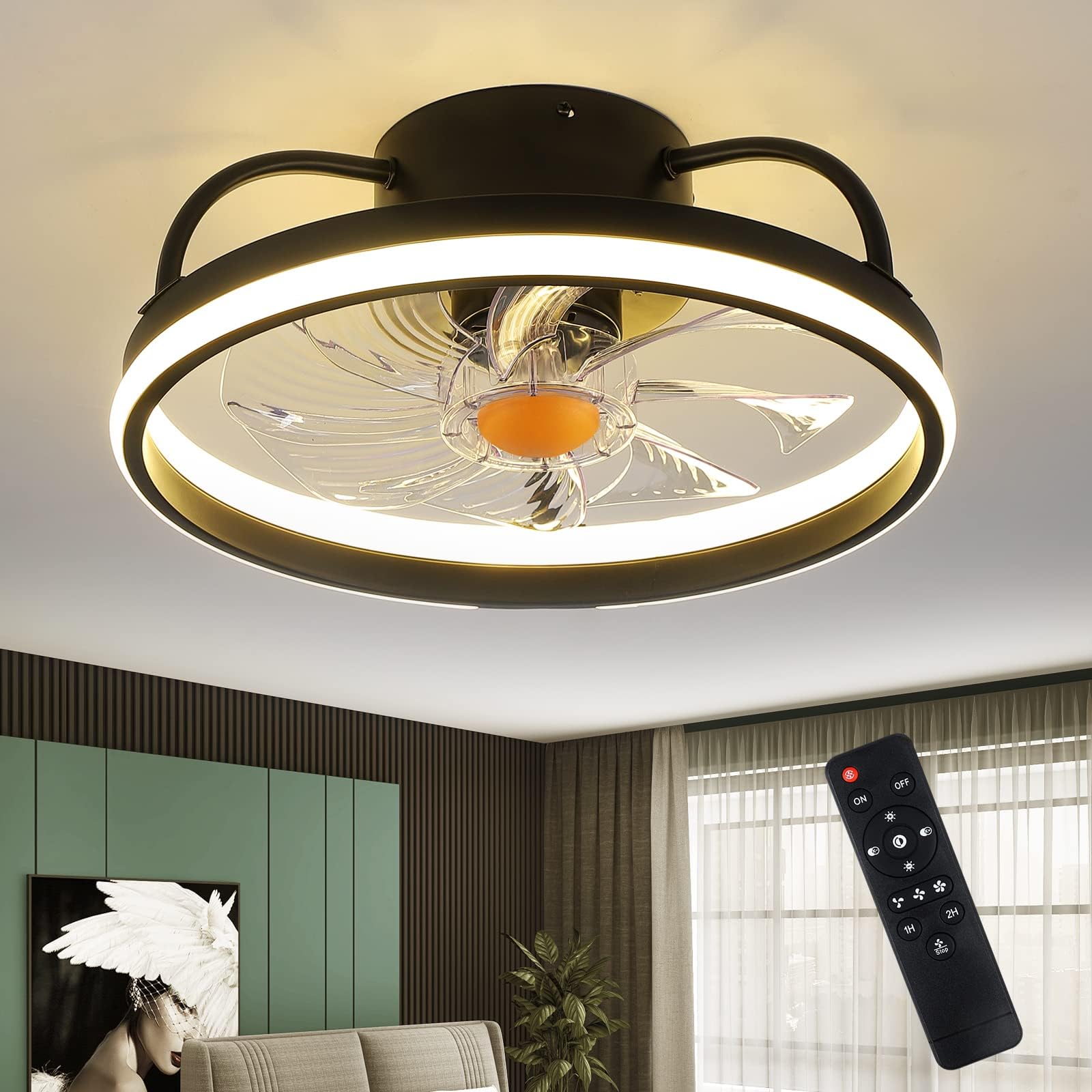 Small Ceiling Fans with Lights - 22" Modern Ceiling Fan Light with ...