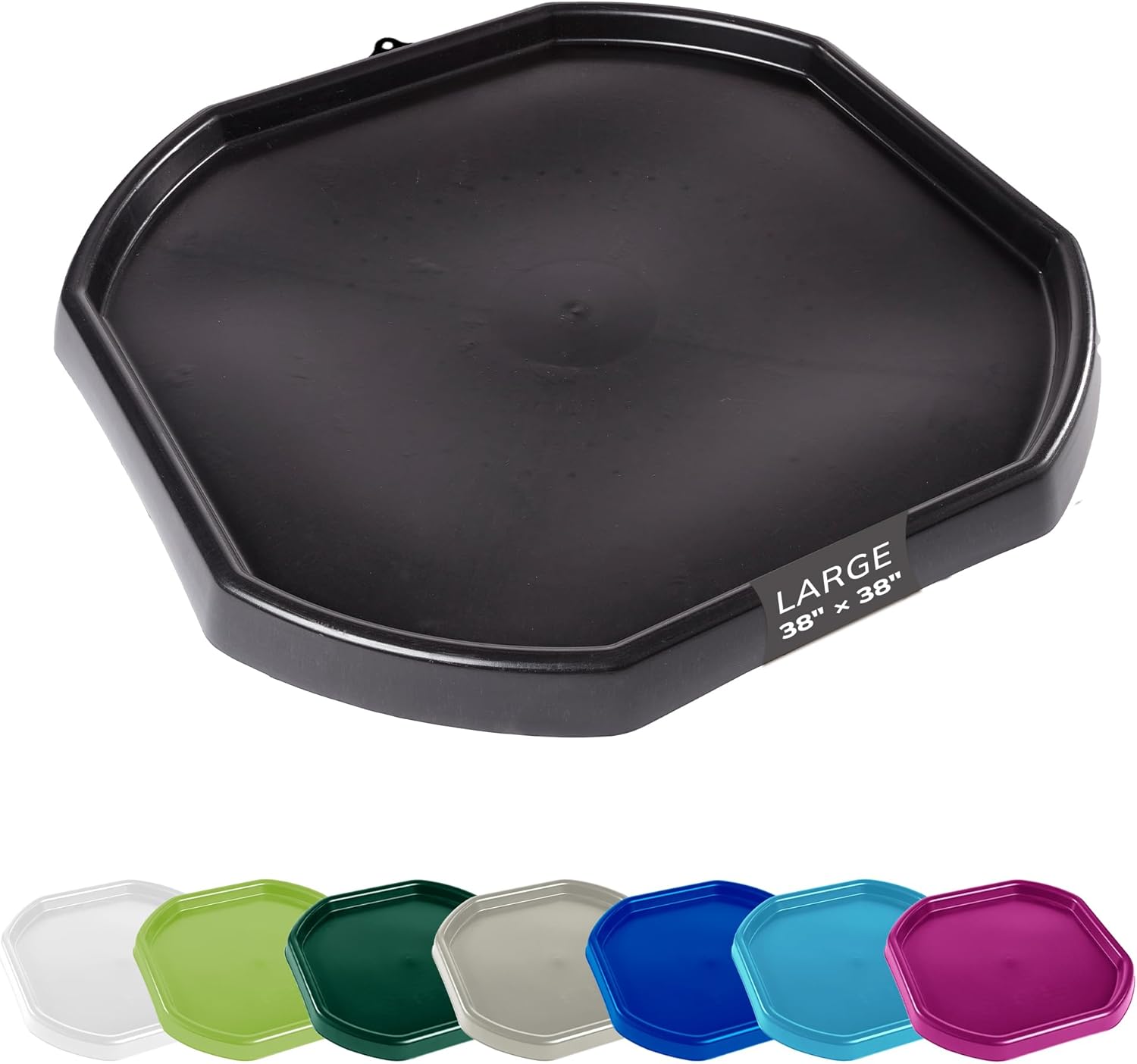 Amazon.com: MEKA Large 38"x38" Tuff Tray Black, Indoor Activity Sensory ...