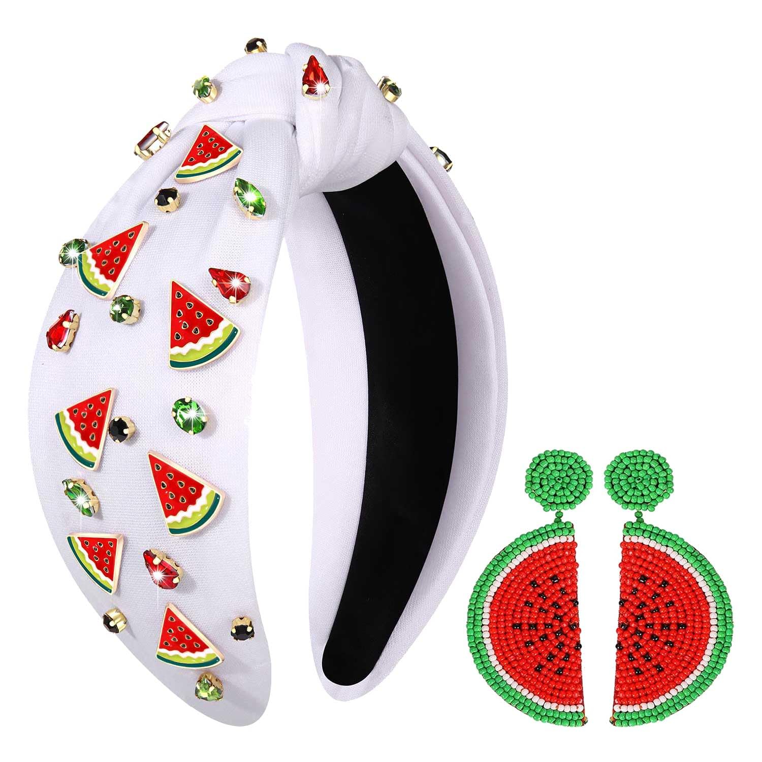 Amazon.com : YAHPERN Watermelon Rhinestone Crystal Tropical Fruit ...