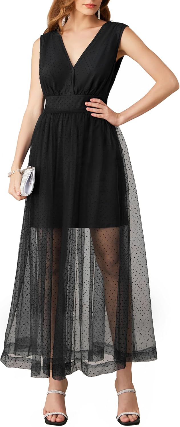 Amazon.com: GRACE KARIN Women's Sleveless Cocktail Formal Dress High ...