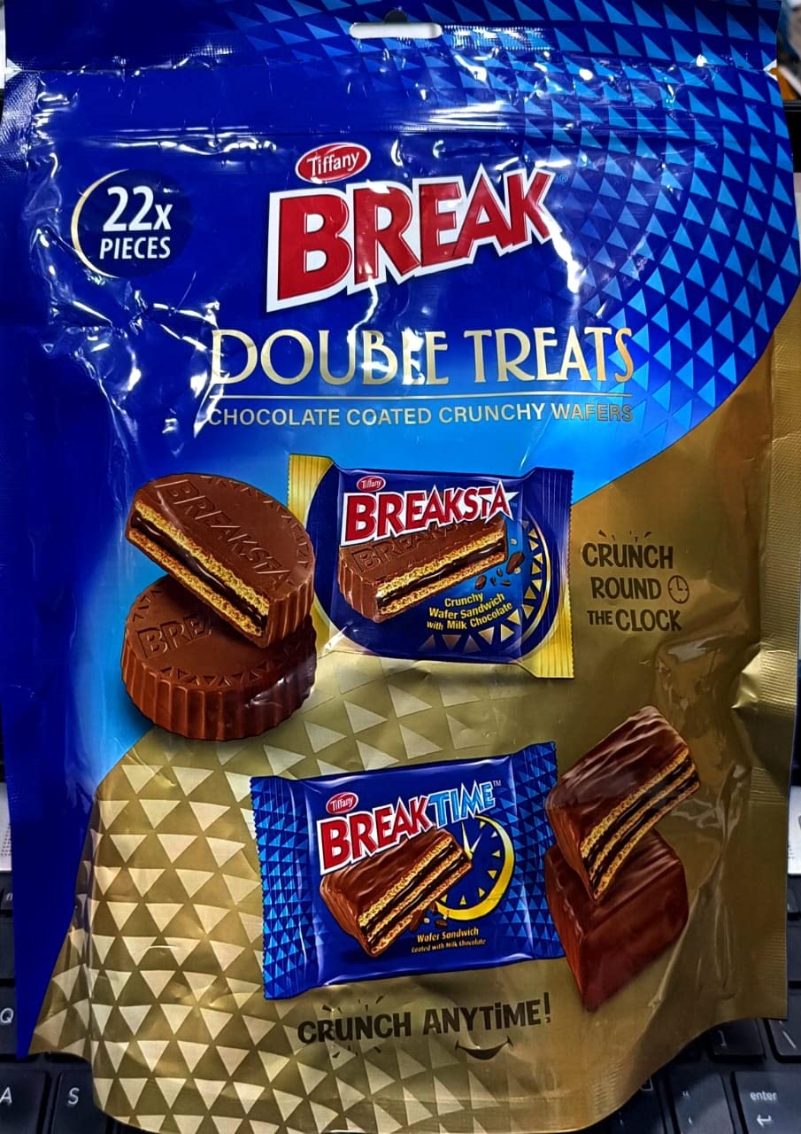 Tiffany Break Double Treats Chocolate Coated Crunchy Wafers Anytime 22 ...