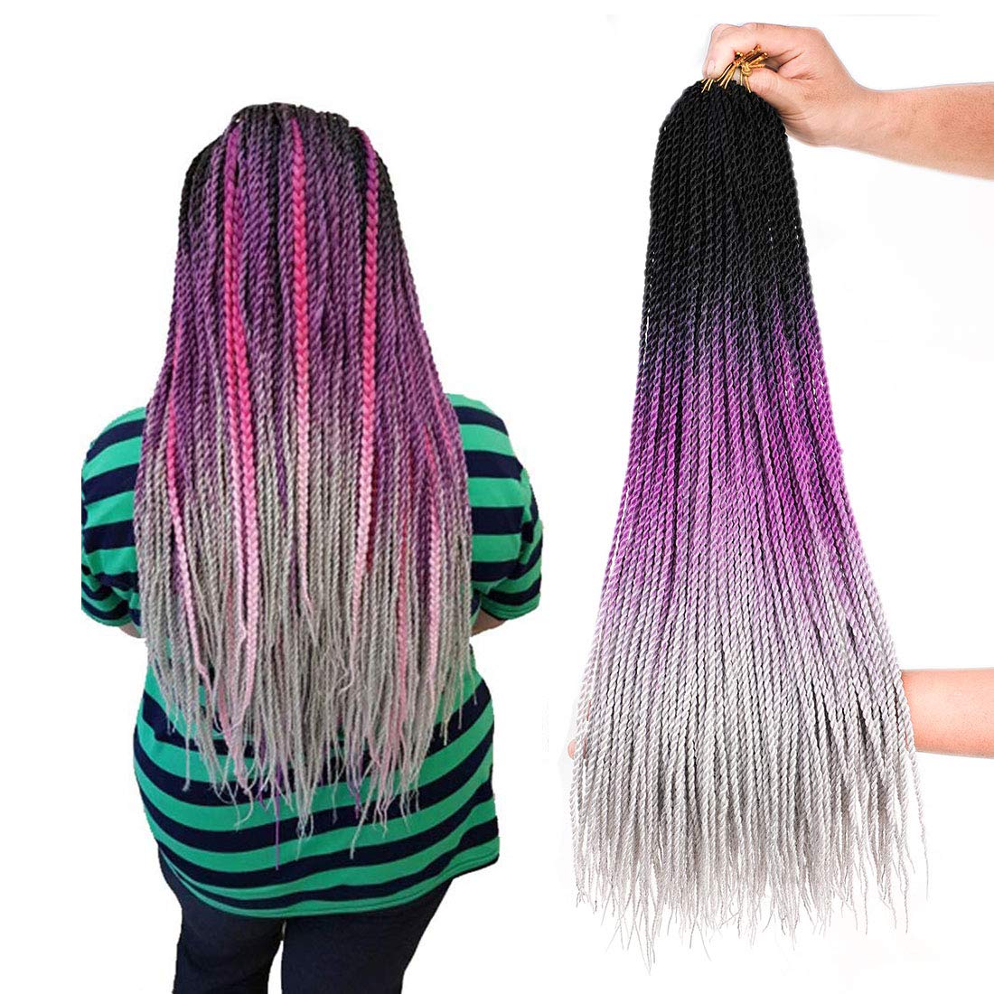 Dark Purple Senegalese Twists