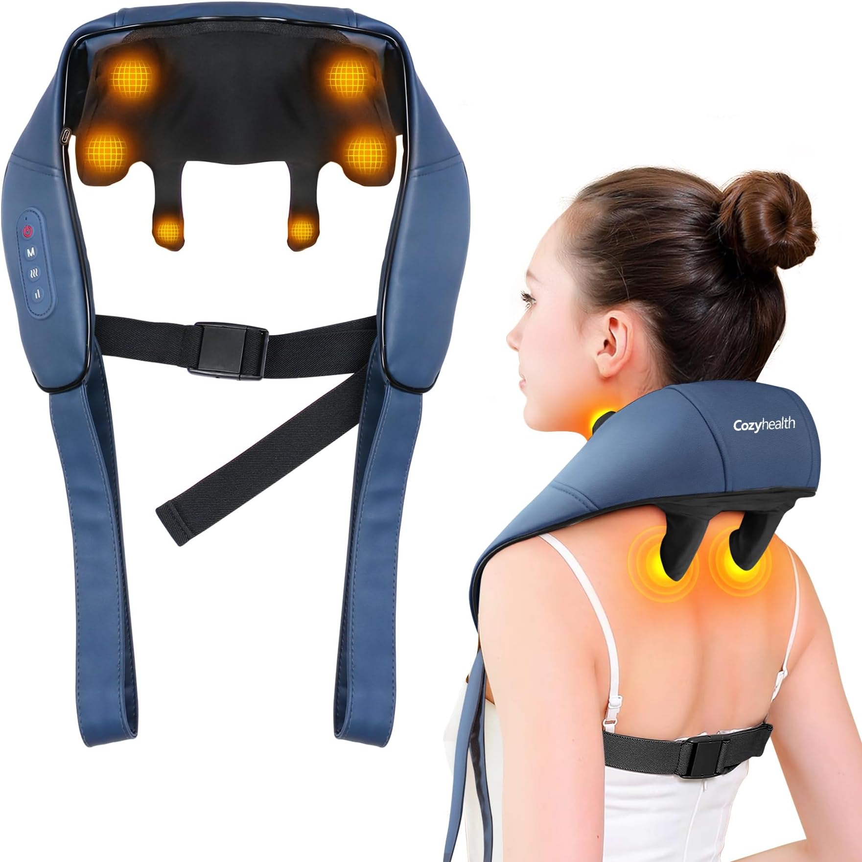 Amazon.com: CILI Cordless Neck Massager with Heat, 4D Shiatsu Shoulder ...